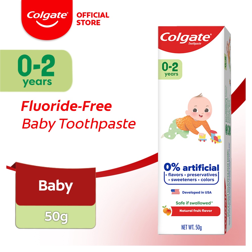 Colgate Baby 0-2 Years "Natural Fruit Flavor" - Toothpaste 50g | Shopee Malaysia