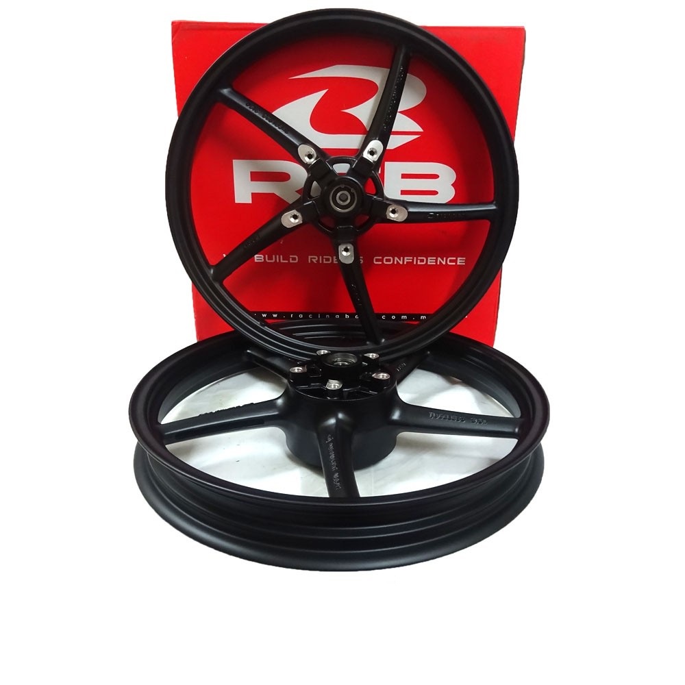 RCB SP522 Sport Rim Yamaha Y15 Y15ZR V1 V2 Y16 Y16VVA Matt Black Gold 1 ...