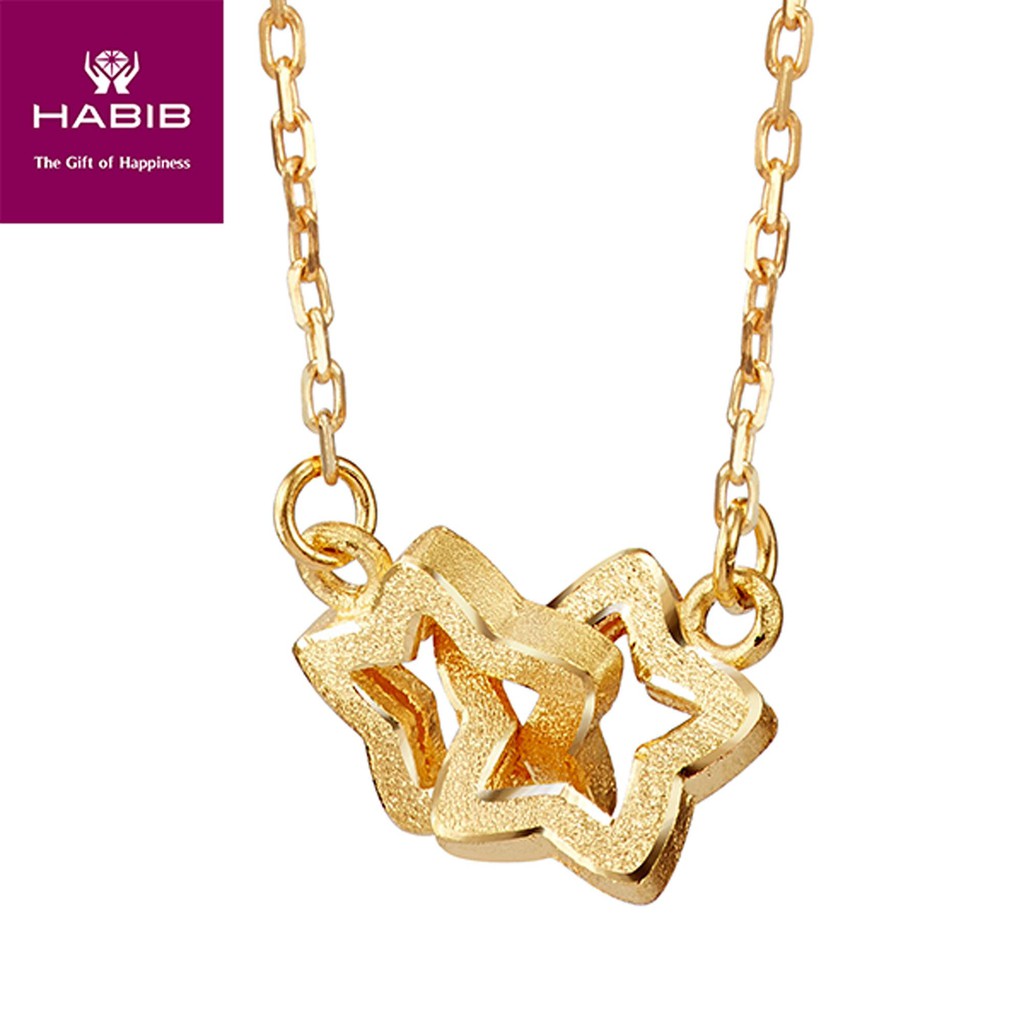 HABIB 999 Yellow Gold Necklace ETN76(A) | Shopee Malaysia