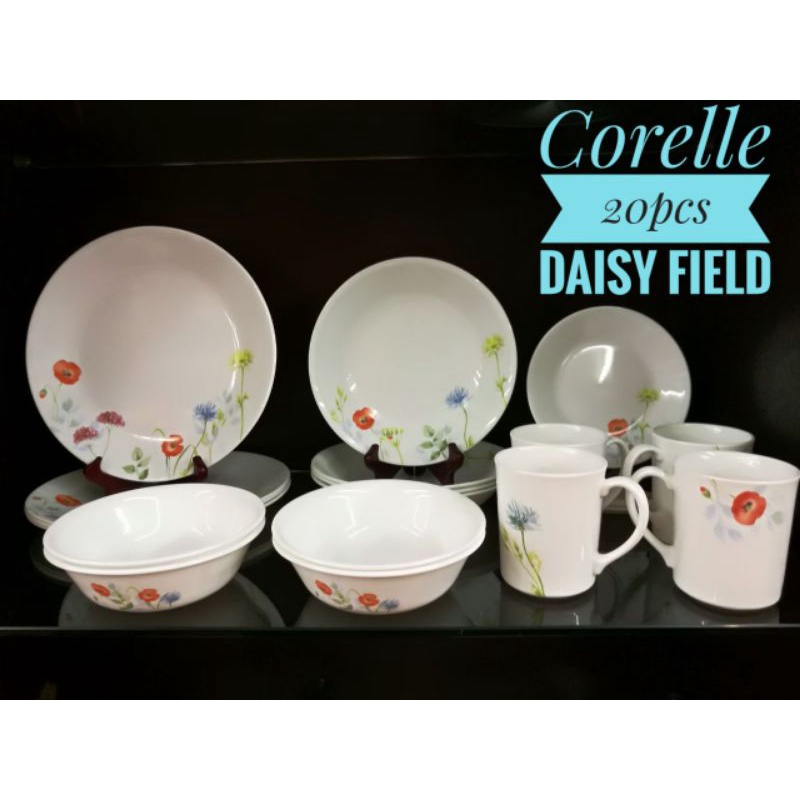 Corelle 20pcs Daisy Field | Shopee Malaysia