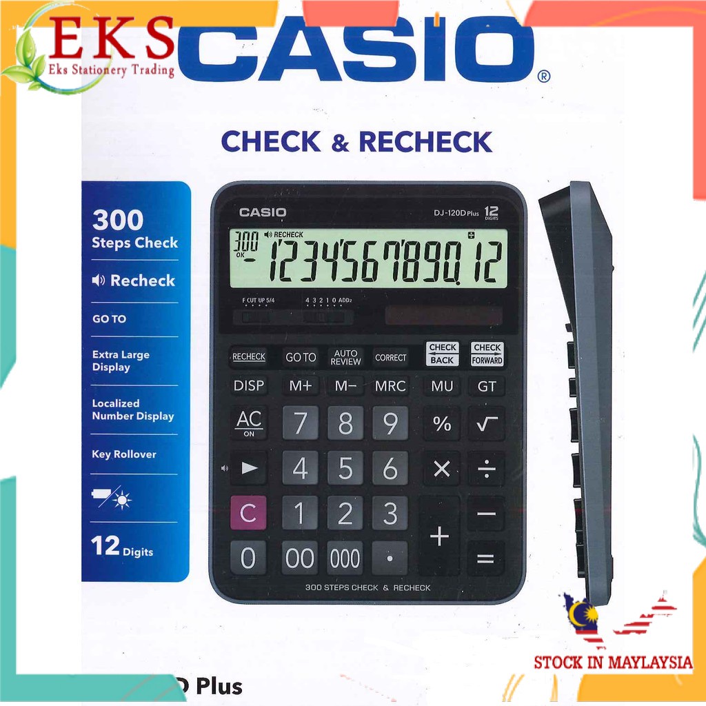 CASIO DJ-120D PLUS CALCULATOR ( ORIGINAL ) | Shopee Malaysia