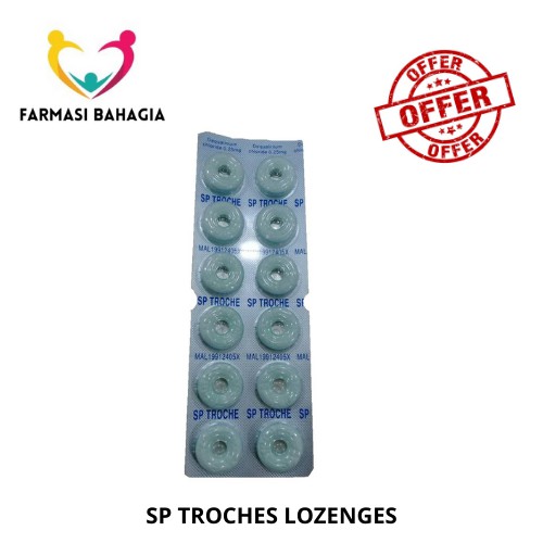 [ Exp 1/2028 ] SP TROCHES THROAT LOZENGES 12'S - Ubat Kemam Sakit Tekak Kanak-Kanak dan Dewasa ...