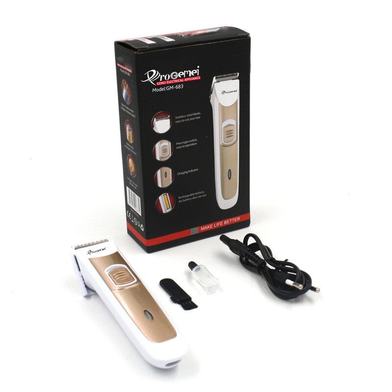 🔥Premium Quality 🔥 Geemy Gemei ProGeemy Gemei GM-683 Rechargeable Hair & Beard Trimmer best ...