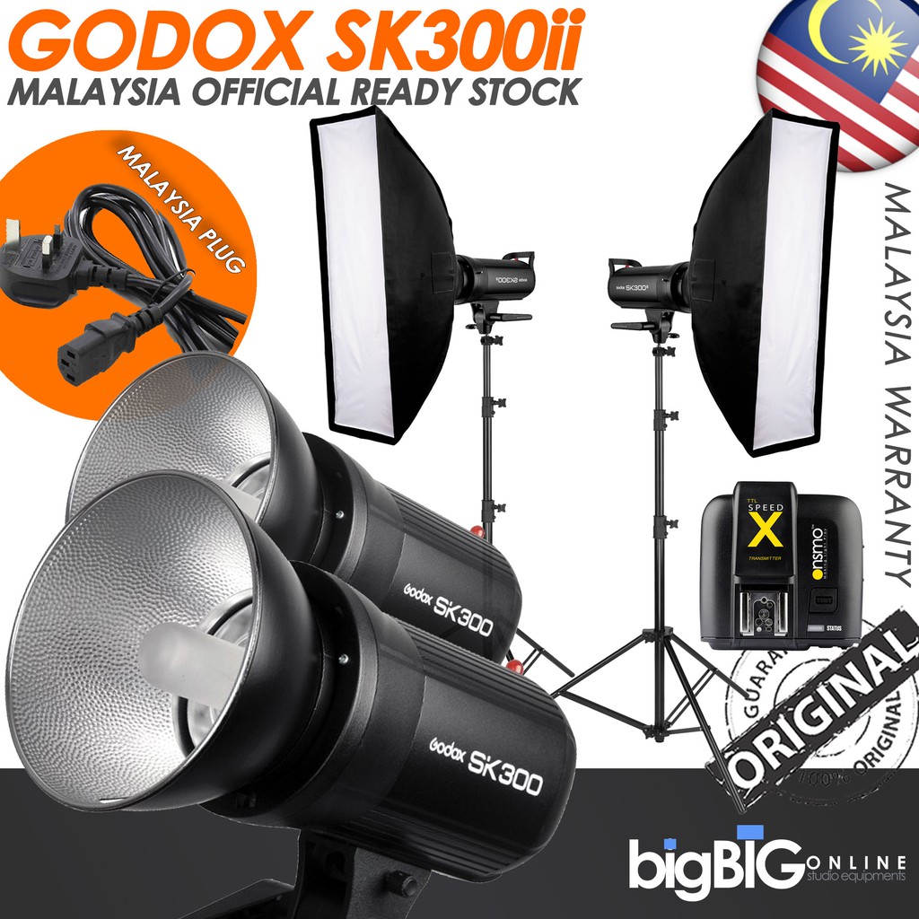 GODOX SK400II 400W and SK300II 300W SK300 SK400 Standard Studio Light ...