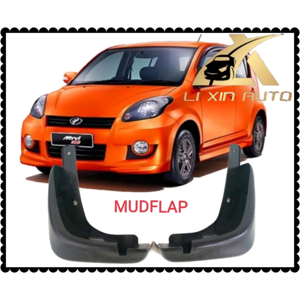 PERODUA MYVI 2005-2010 FENDER MUDFLAP / SPLASH GUARD 1 SET 2 PCS ...