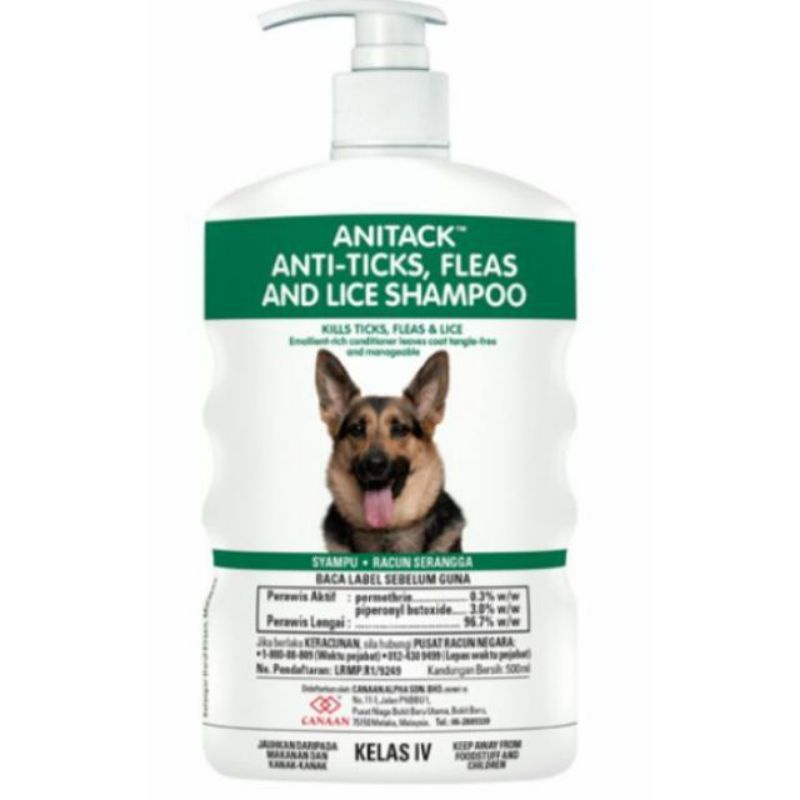 Anitack Anti-Tick & Flea Shampoo (500ml) | Shopee Malaysia