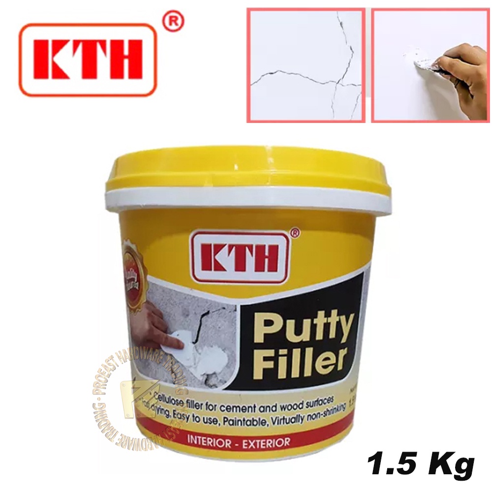 KTH Wall Putty Filler (500g / 1.5kg) | Shopee Malaysia