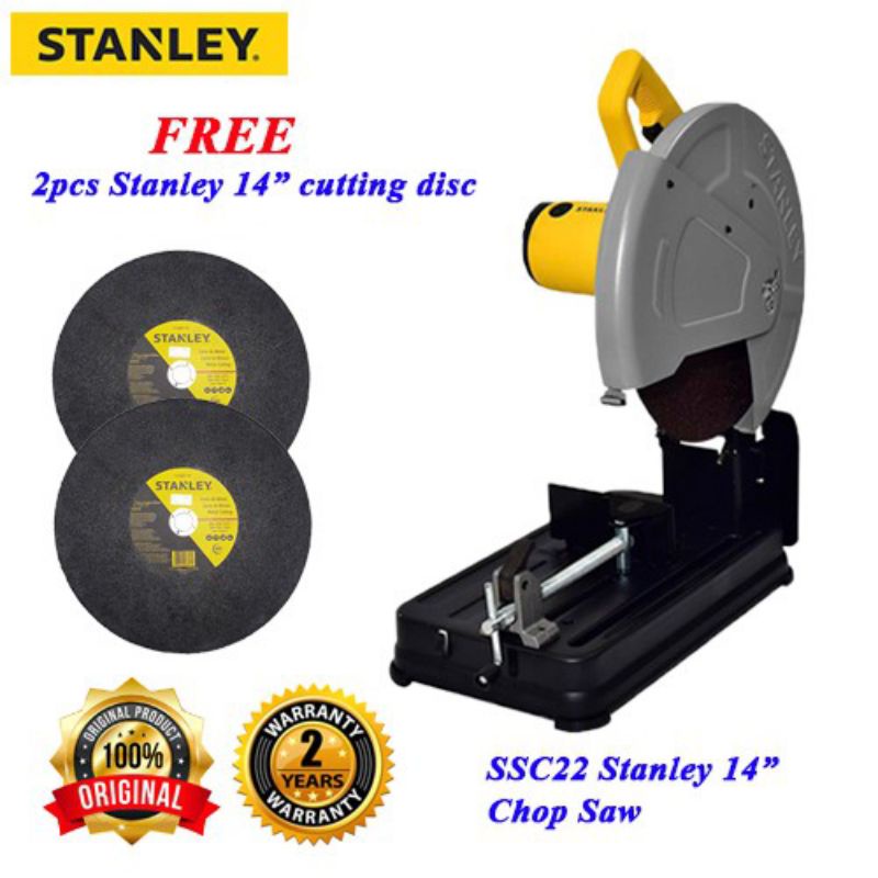 [ORIGINAL] STANLEY 2200W 355MM METAL STANLEY CHOP SAW SSC22 MACHINE ...