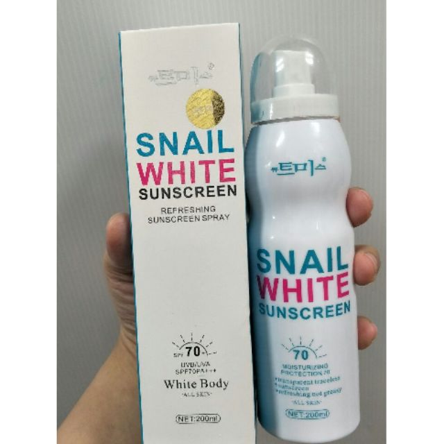 Snail White Sunscreen SPF 70 EXP 06/23 | Shopee Malaysia