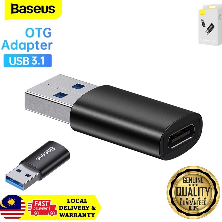 Original Baseus Ingenuity Series Mini OTG Adaptor USB 3.1 (Male) to ...