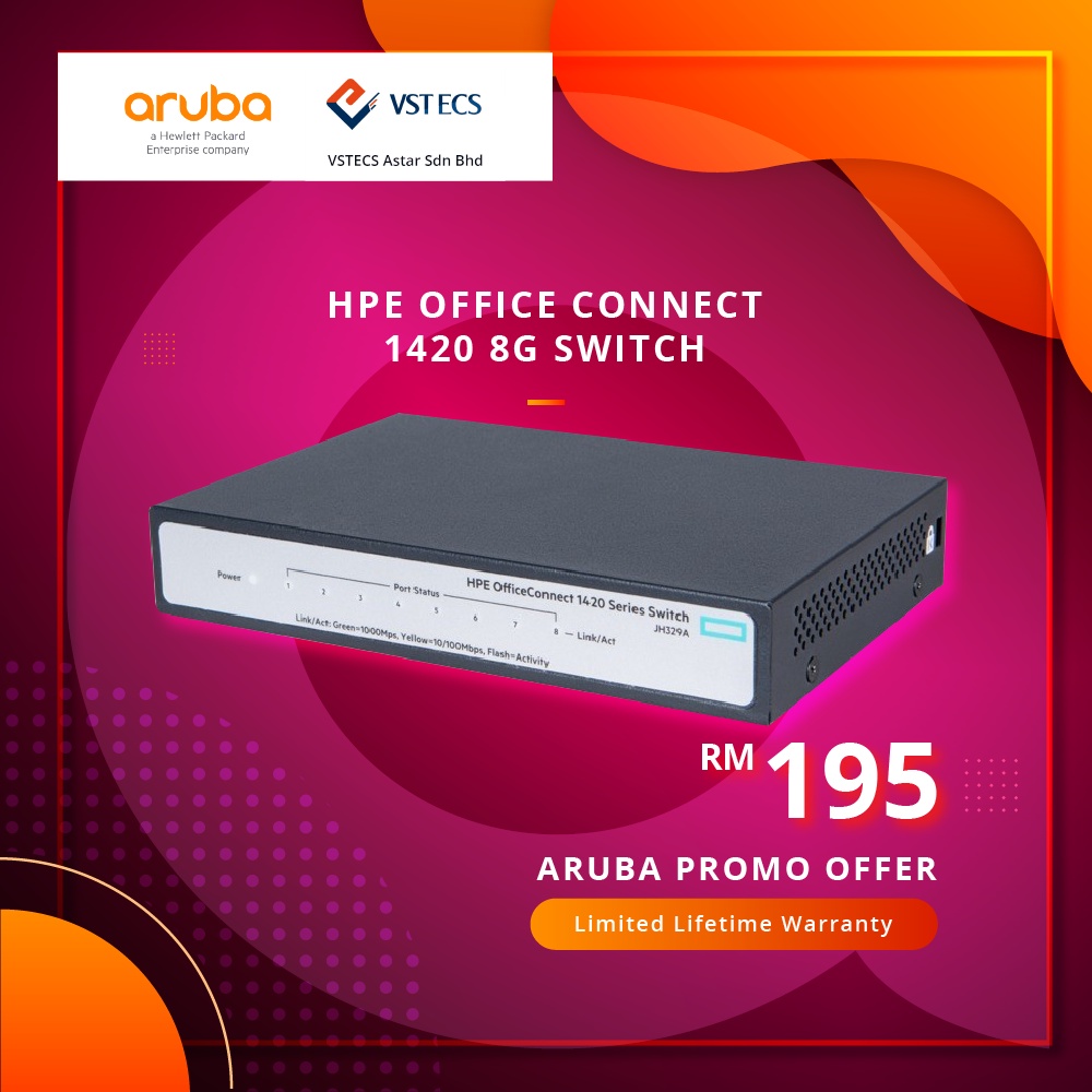 HPE OfficeConnect 1420 8G Switch JH329A | Shopee Malaysia