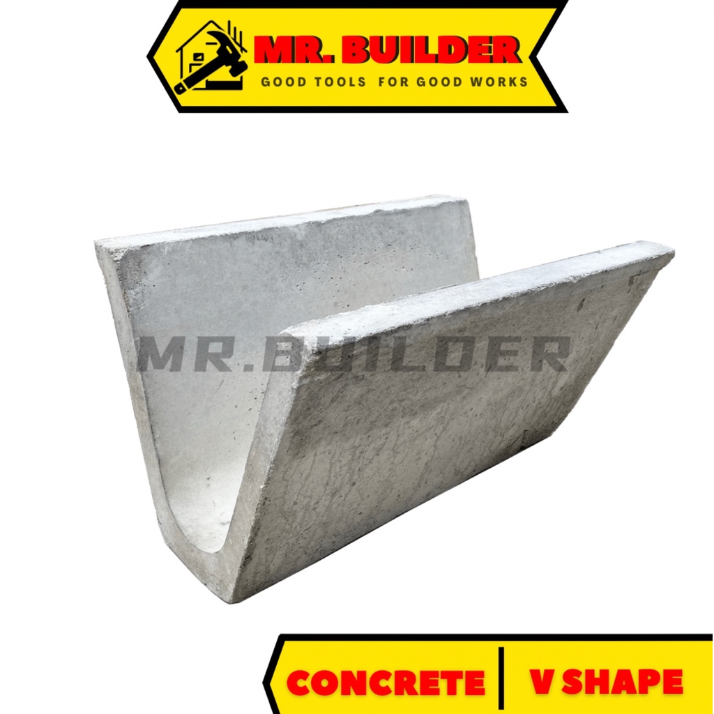 MR. BUILDER V Shape Concrete Drain 12" x 24" 18" x 24" V Longkang Simen ...