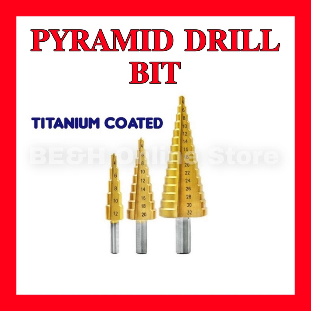 Pyramid drill bit store