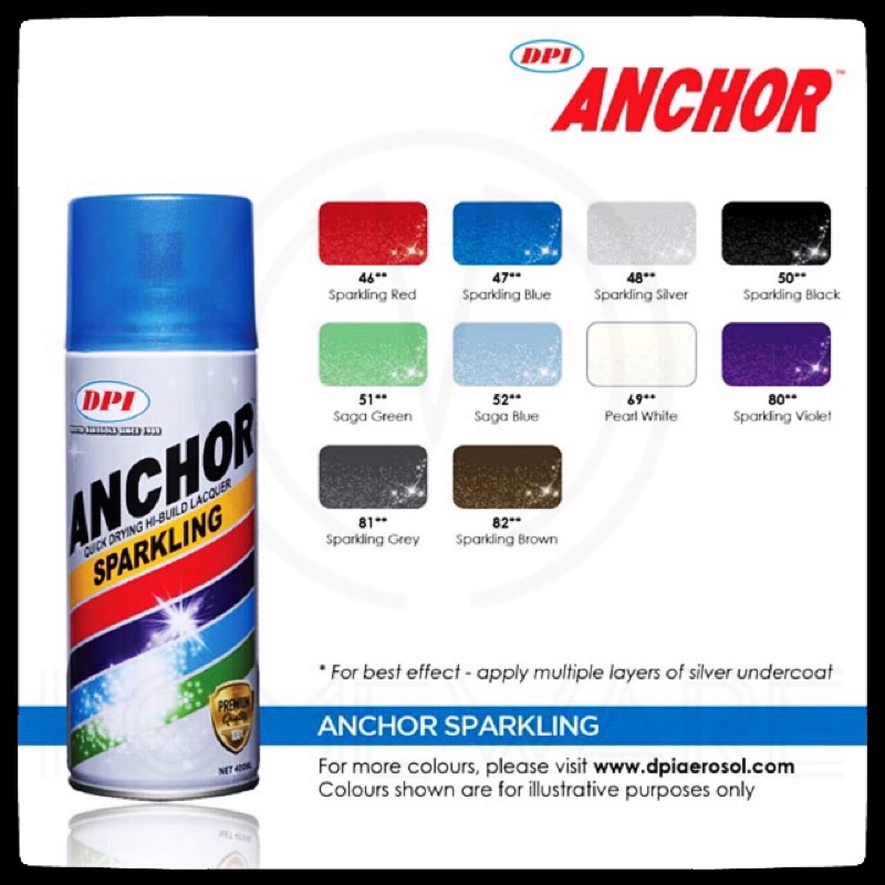 ANCHOR spray paint SPARKLING 400ml | Shopee Malaysia