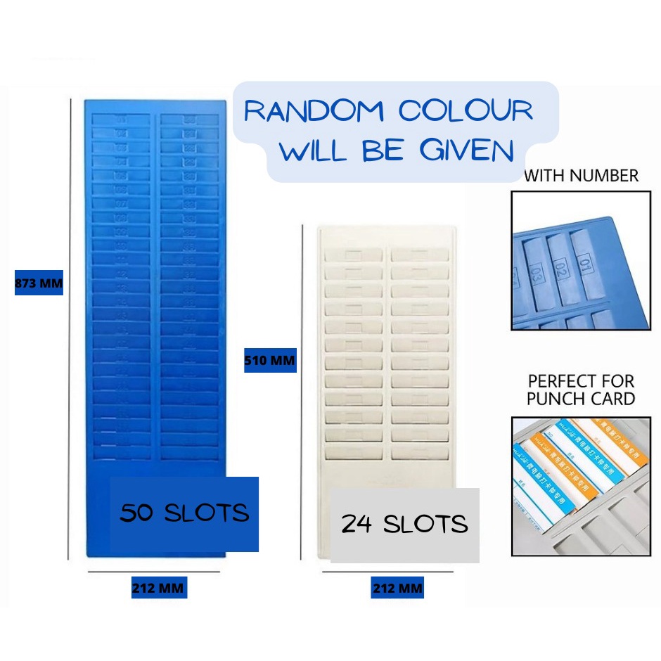 PUNCH CARD HOLDER 50 SLOTS / PUNCH CARD RACK / TIME RECORDER RACK ...