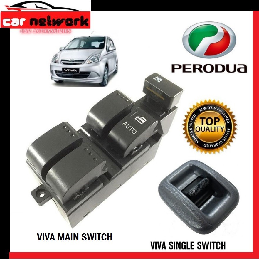 Perodua Viva OEM Power Window Single Switch/Main Switch | Shopee Malaysia