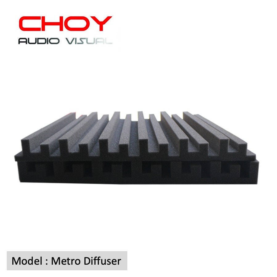 CAV Acoustic Metro Diffuser Basstrap Foam 1pc (500mm x 500mm) | Shopee ...