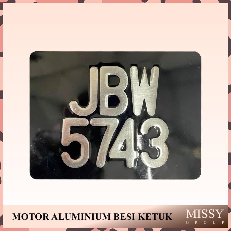 PLATE BESI MOTOR KETUK/ BESI MOTOR NUMBER/ NO PLATE MOTOR/ Y16ZR EX5 ...