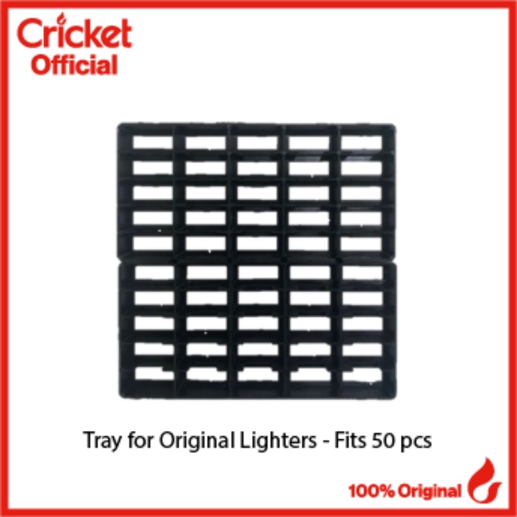 Cricket Lighters - Black Square Display Tray For Original Lighters ...