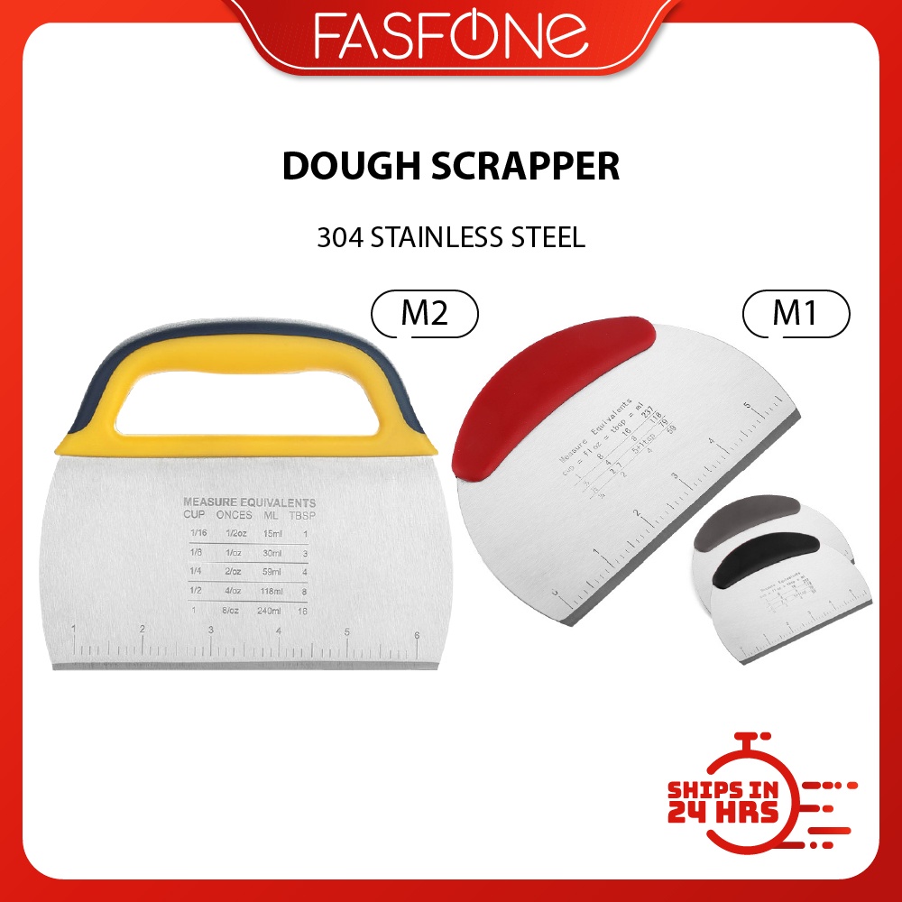 (Ready stocks) Dough Scraper DIY Baking Shaving Cutter Scale Cutters ...