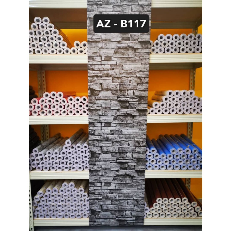 WALLPAPER STICKER ( SAIZ 10METER PANJANG X 45CM LEBAR ) | Shopee Malaysia