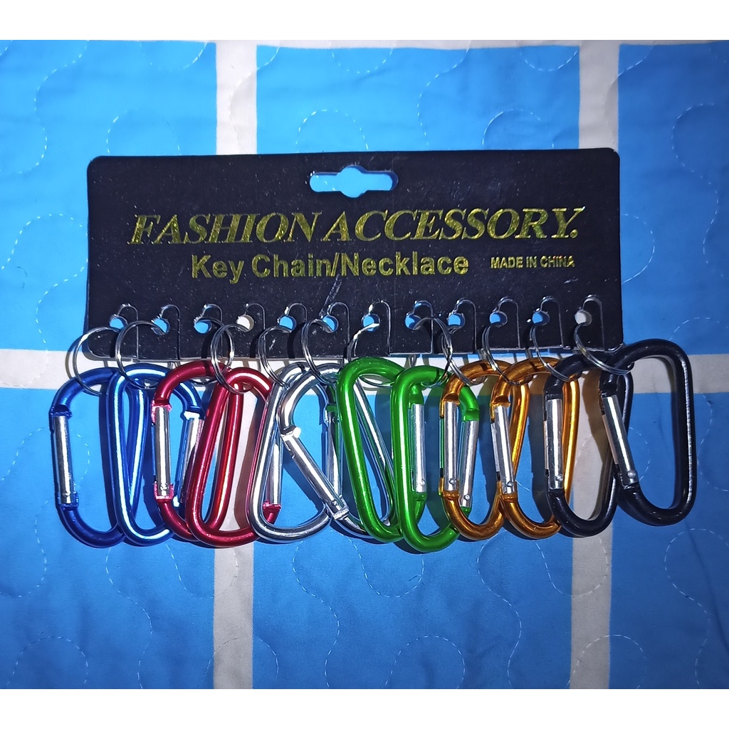 Aluminium D-Shape Climbing Carabiner Light Weight - Clip Type / Key ...