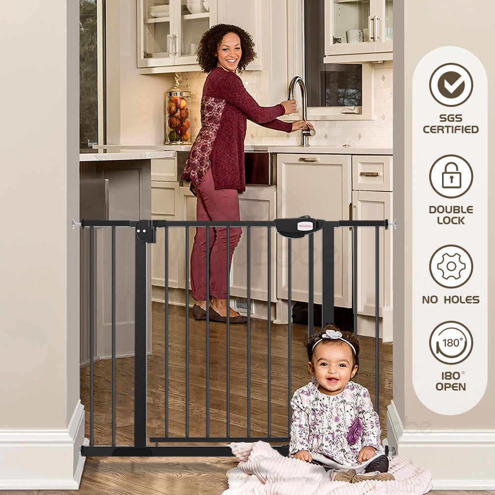 Mafababe 3 Safety Lock 76-334cm Baby Safety Gate Auto Lock Pagar Bayi ...
