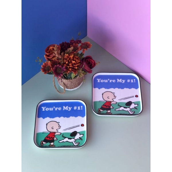 ( Ready Stock) Snoopy Square Ceramic Plate | Shopee Malaysia