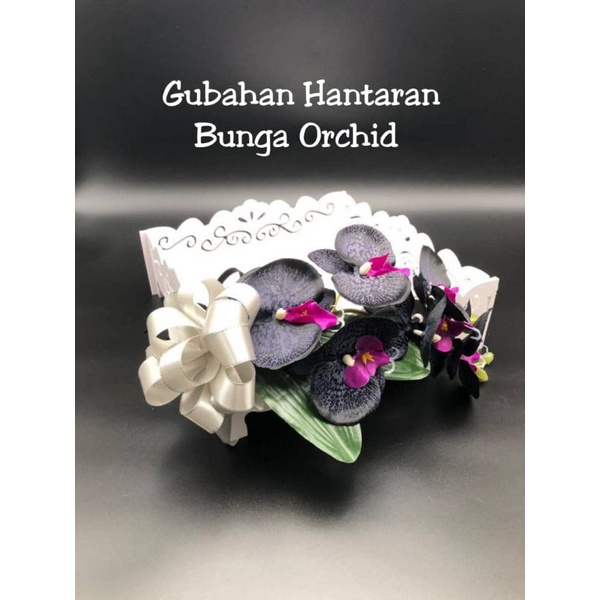Gubahan Dulang Hantaran Pallet Putih with Tiger Orchid(5/7 Dulang ...