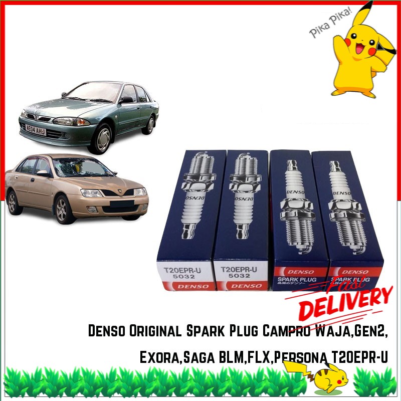 Denso Original Spark Plug Campro Waja,Gen2,Exora,Saga BLM,FLX,Persona ...