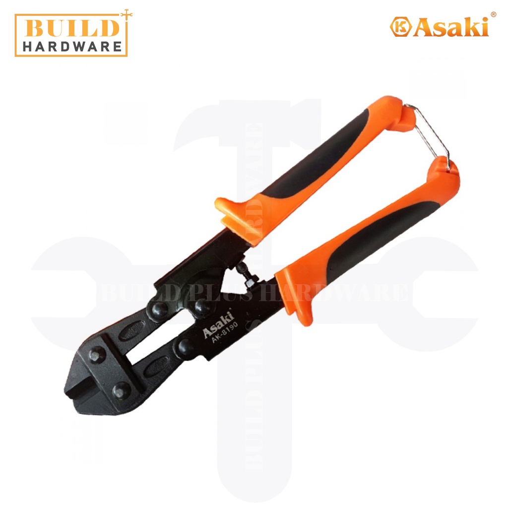 ASAKI Heavy Duty Bolt Clippers 8"/200mm 双色柄断线钳 Bolt Cutter Gunting Besi ...