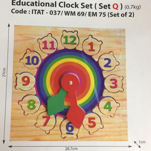 Educational clock set (set Q) | Shopee Malaysia