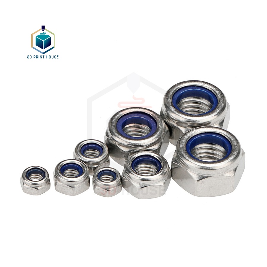 Set of 10 304 Stainless Steel Anti-Slip Glue Nuts M3, M4, M5, M6, M8 ...