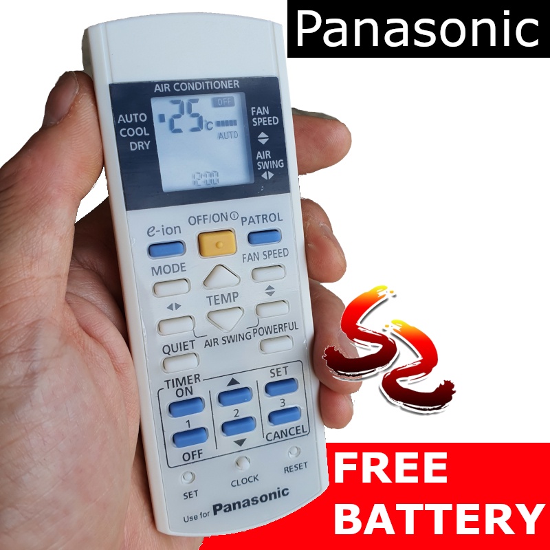 Panasonic air cond remote control aircon E Ionizer A75C3298 A75C2988 ...