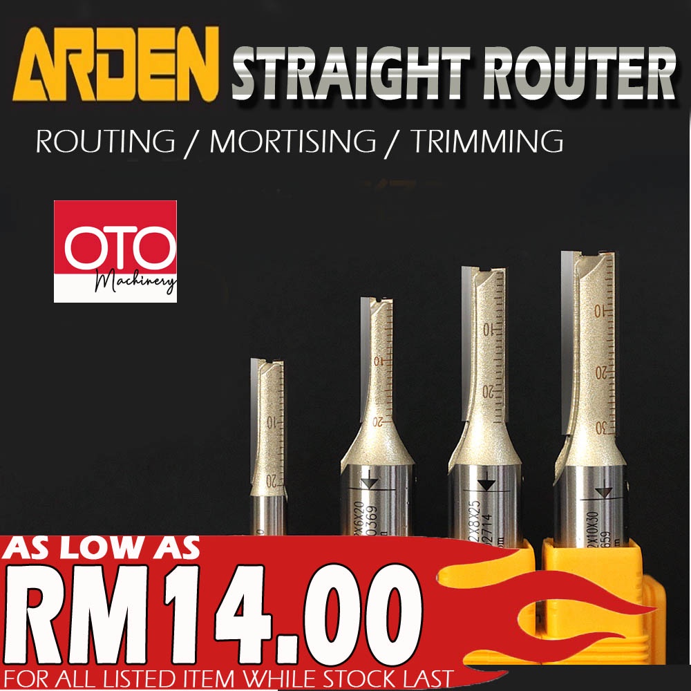 ARDEN 1/2 HALF INCH STRAIGHT ROUTER BIT (TRIMMING BLADE / ARDEN ROUTER ...