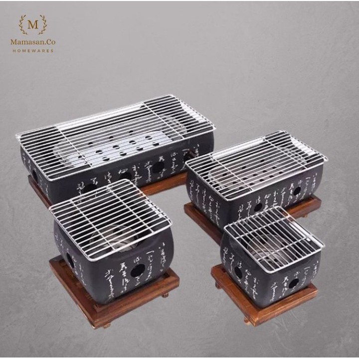 Hibachi Japanese BBQ Grill Square Size S | Grilling Tools by Mamasan.Co ...