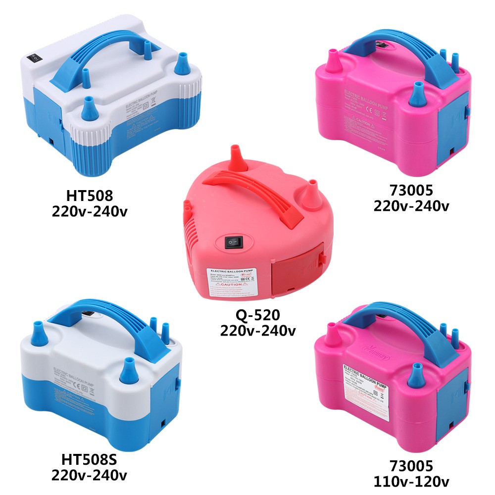 110V/220V Heart Portable Electric Balloon Inflator Pump Double Hole ...
