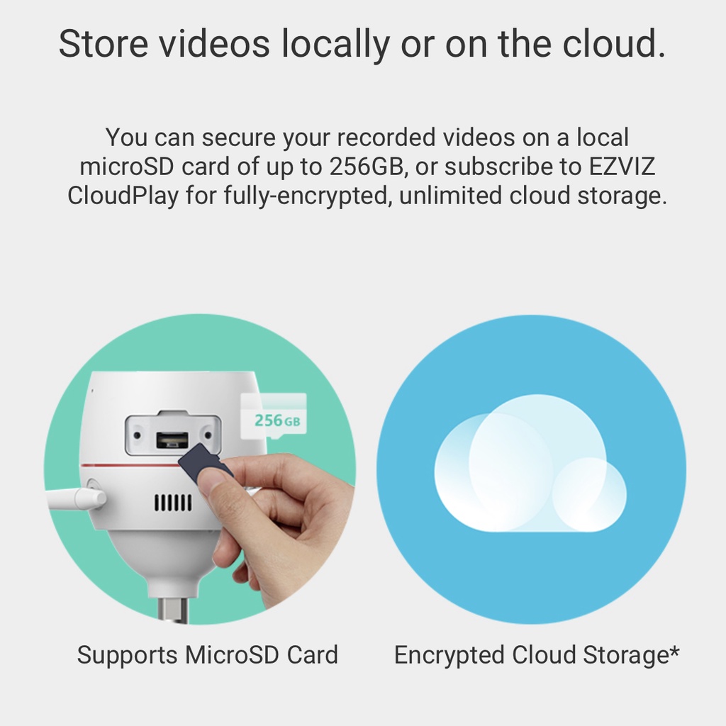 Ezviz OutPro C3TN 3MP 2K / C3TN Clor 2MP Outdoor / Indoor Weatherproof ...