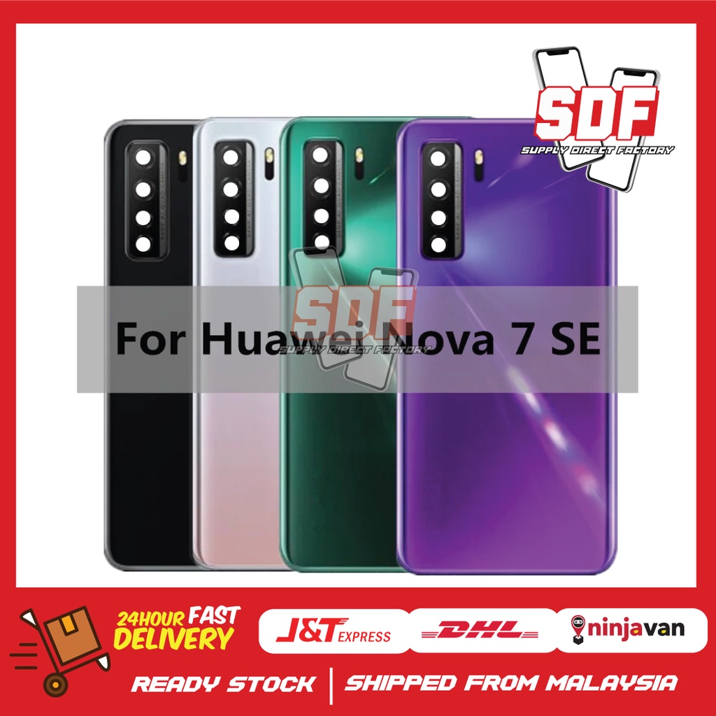 Huawei Nova 7SE FullSet with Lens Back Glass Battery Cover Housing Replacement Part | Shopee ...