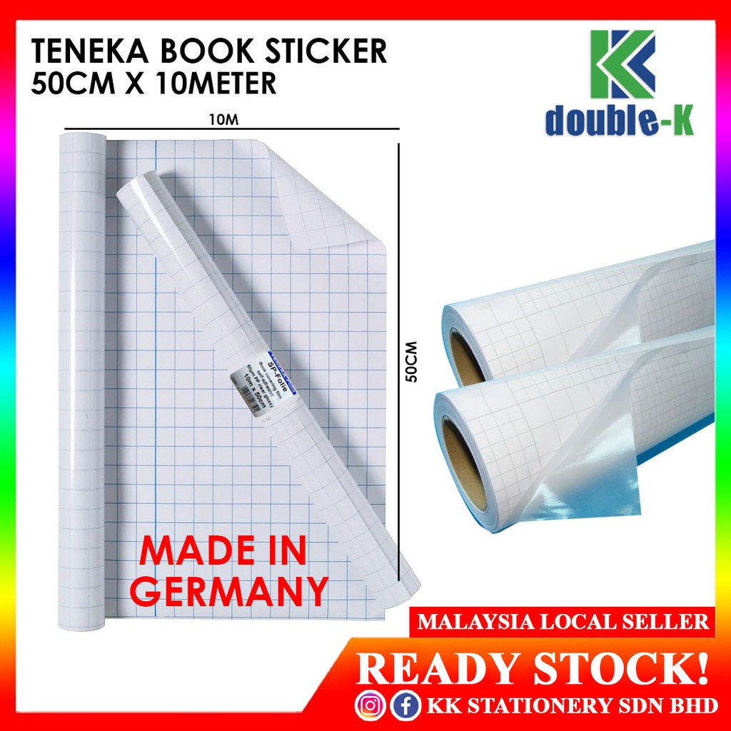 READY STOCK - TENEKA FILM SELF ADHESIVE BOOK COVER 50CM x 10Meter RM79 ...