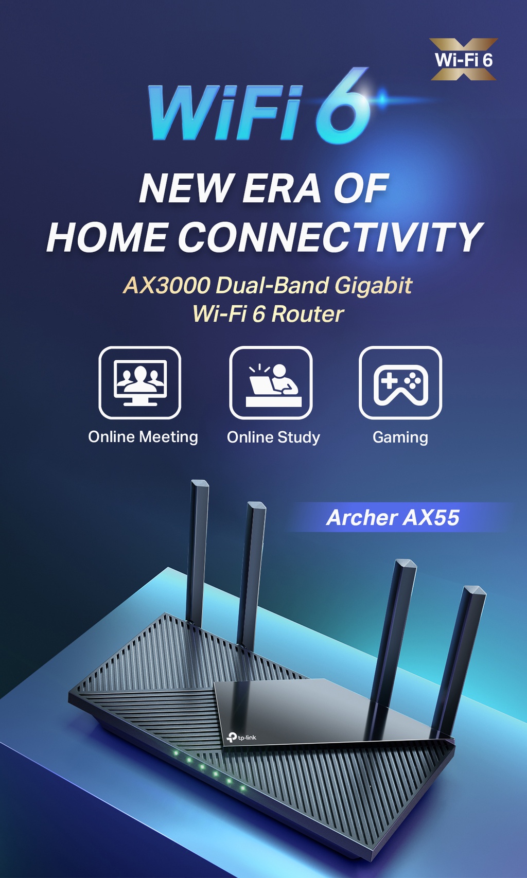 TP-Link AX3000 Dual Band Gigabit High Power Wireless AX Wifi 6 Mesh ...