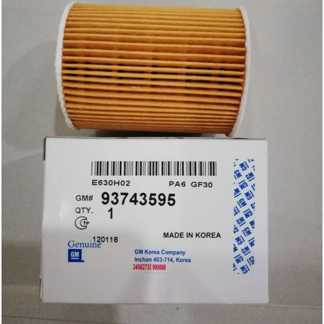 CHEVROLET CAPTIVA (DIESEL), NABIRA OIL FILTER (93743595)( OX355/3 ...