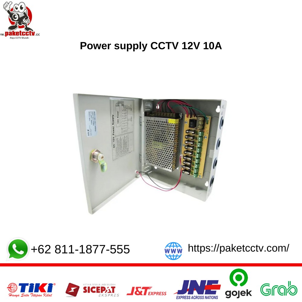Cctv POWER SUPPLY 12V 10A BOX / POWER SUPPLY CCTV BOX 12V 10A | Shopee ...