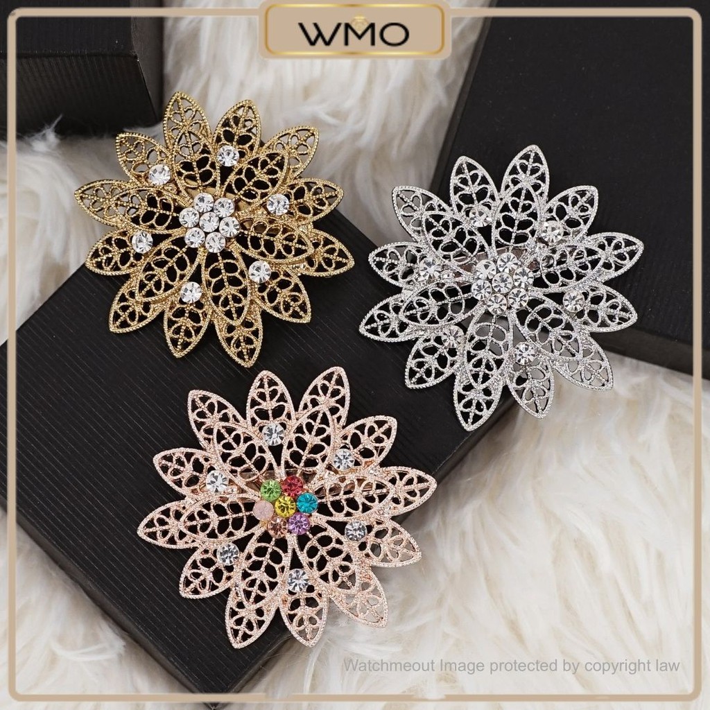 Ready Stock Dokoh Kebaya Pin Brooch Kerongsang Berbentuk Bunga Baju ...