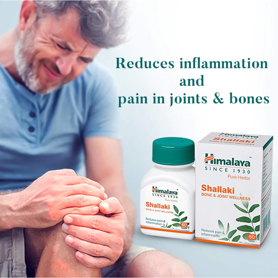 Himalaya Shallaki Original Tablets Bone & Joint Wellness 60 Tablets ...