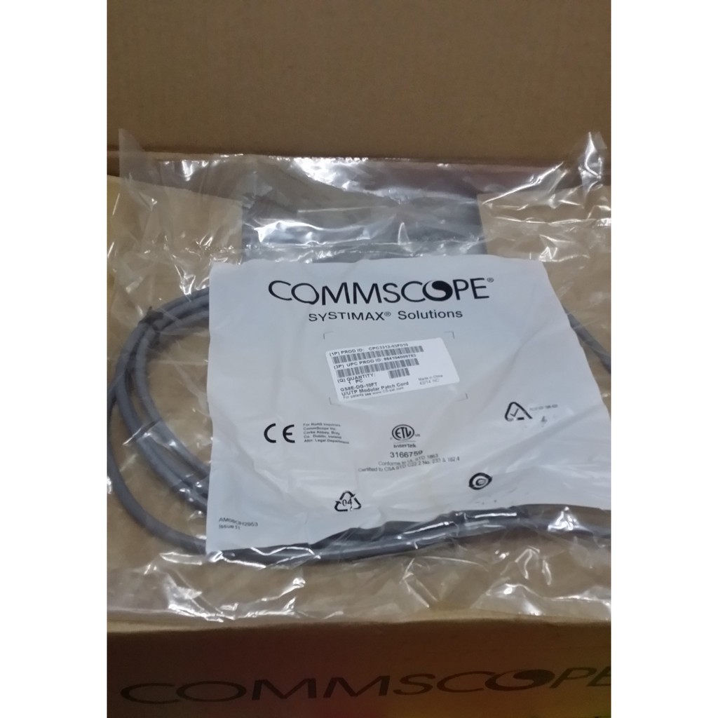 CommScope Systimax Genuine UTP Patch Cord Cat 6 10 Feet (3 Meter ...