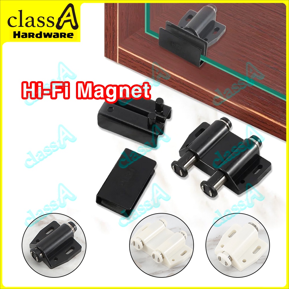 ClassAHW Glass Door Hi-Fi Pivot White Black Magnet Hinge Single or ...