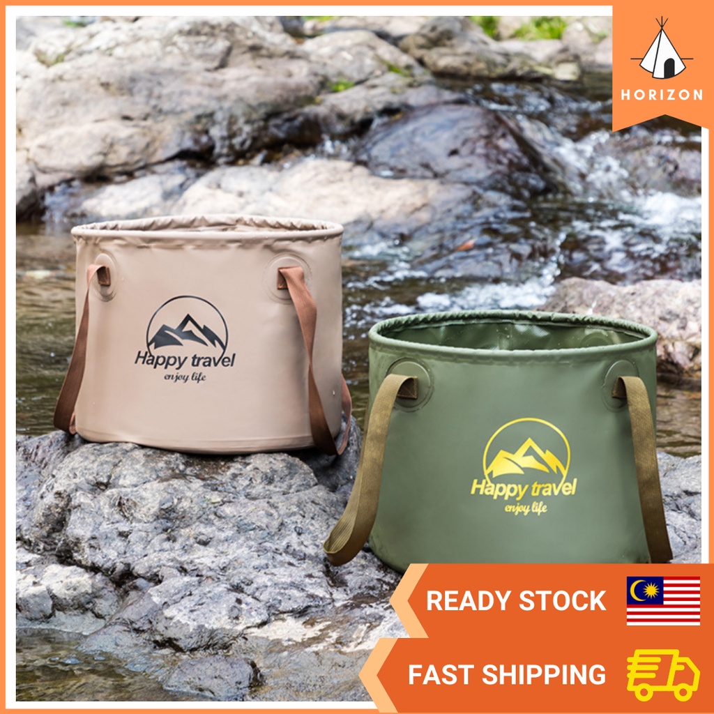 Folding Portable Multipurpose Pail Waterproof Water Bucket Container ...