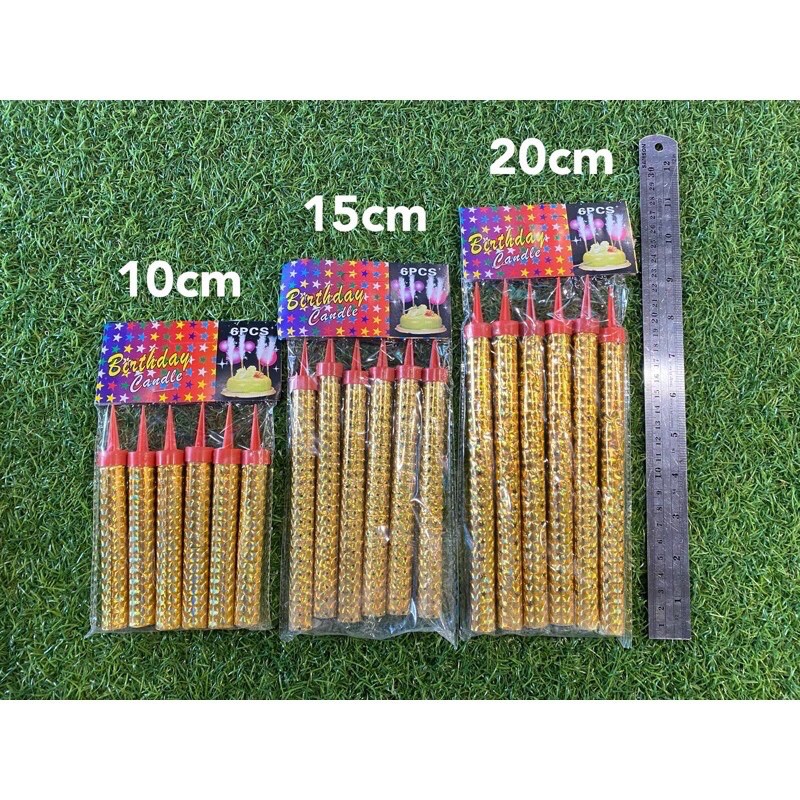 READY STOCK - 1PC / 6PCS 10cm 15cm 20cm 25cm FIRE SPARK BIRTHDAY CANDLE ...