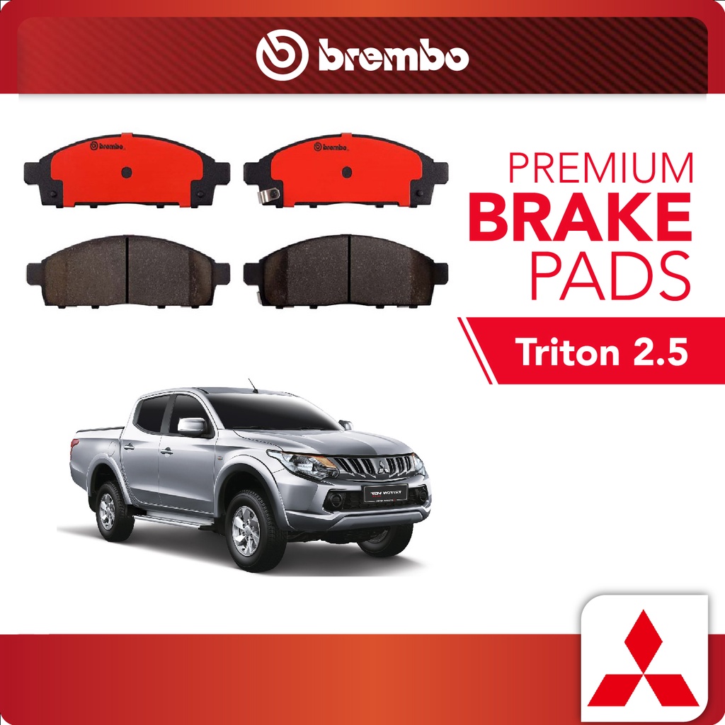 BREMBO Front Pads (1 set) - Compatible with Mitsubishi Triton'17 VGT ...